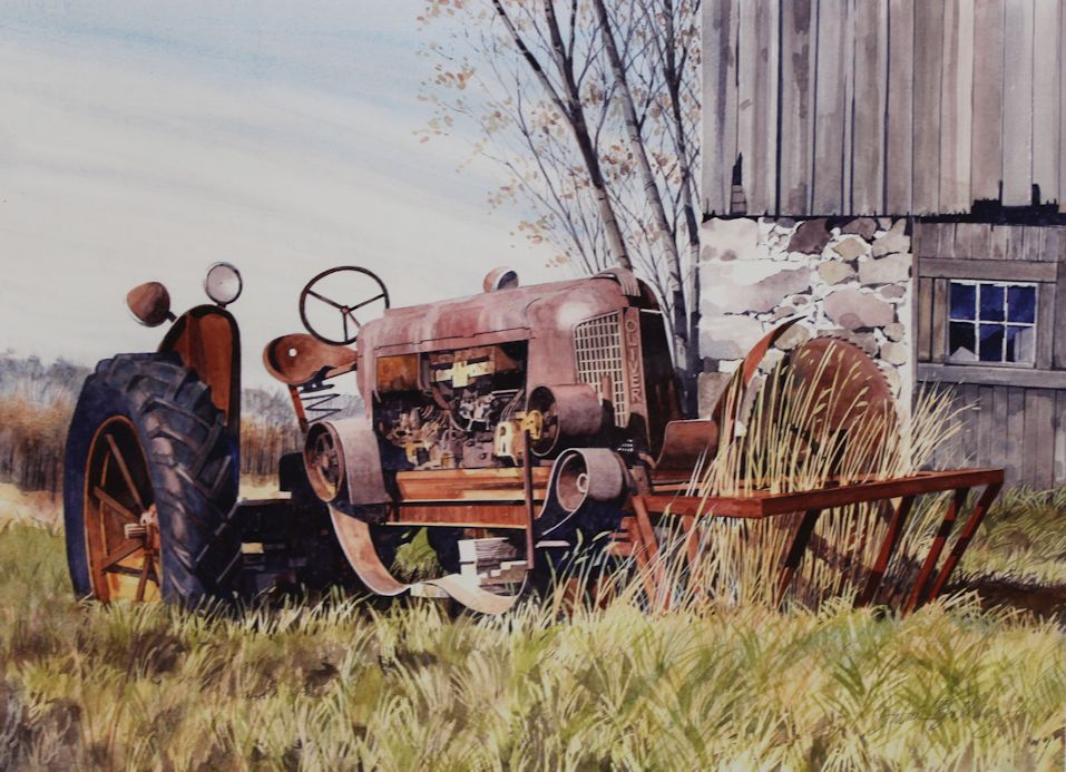 David Belling’s tractor paintings evoke lingering memories of the past ...