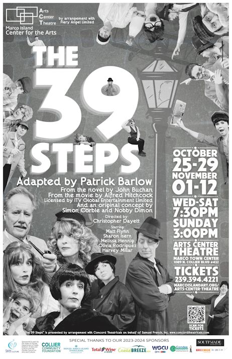 Arts Center Theatre’s ‘The 39 Steps’ pairs Flynn and Isern | ArtSWFL.com